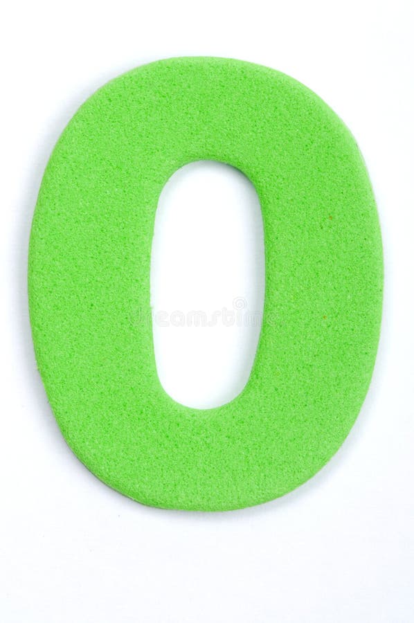 Schiuma Cifra Zero fotografia stock. Immagine di decorativo - 7220980