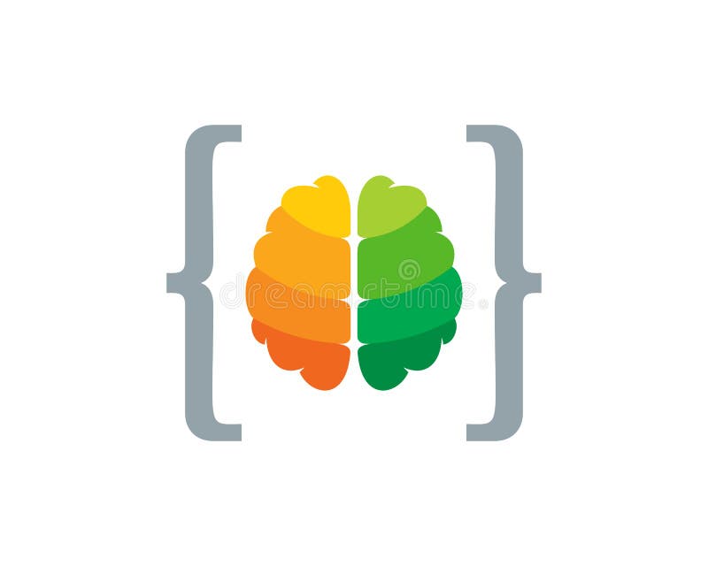 Cifre a Brain Logo Icon Design Ilustración del Vector - Ilustración de ...