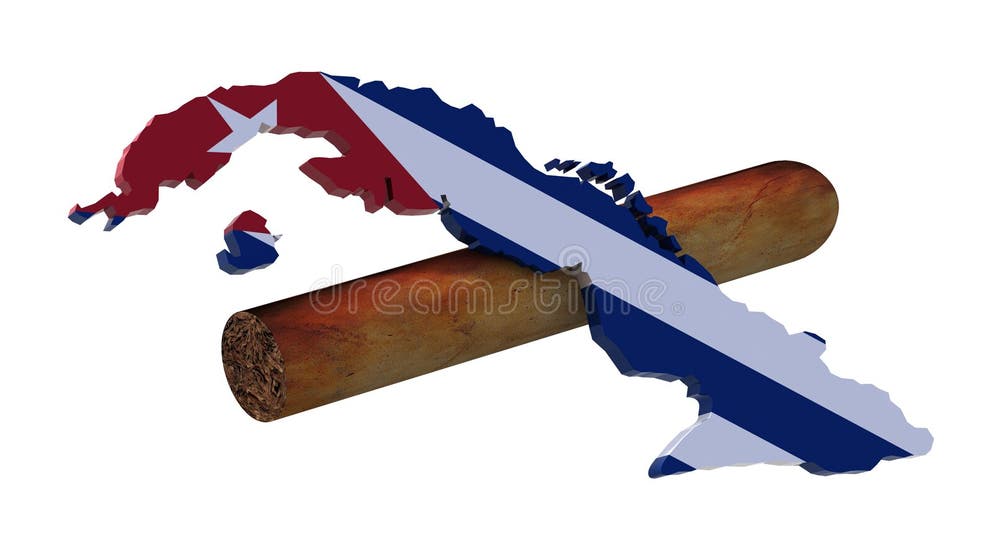 Cigar and map of cuba stock image. Image of leaf, lifestyle - 28160069
