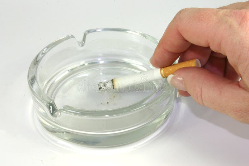 Cigarette in Ashtray stock image. Image of unhealthy, cigarette - 175941