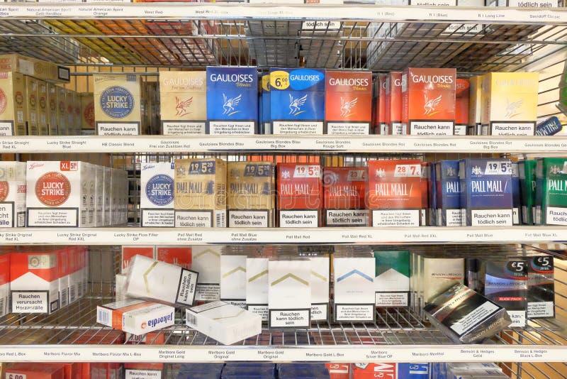 Cigarette boxes editorial stock photo. Image of cigarette - 58721168