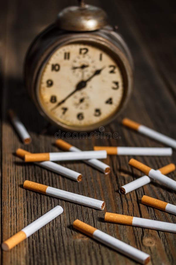Cigarette clock stock image. Image of burning, smoke - 31248207