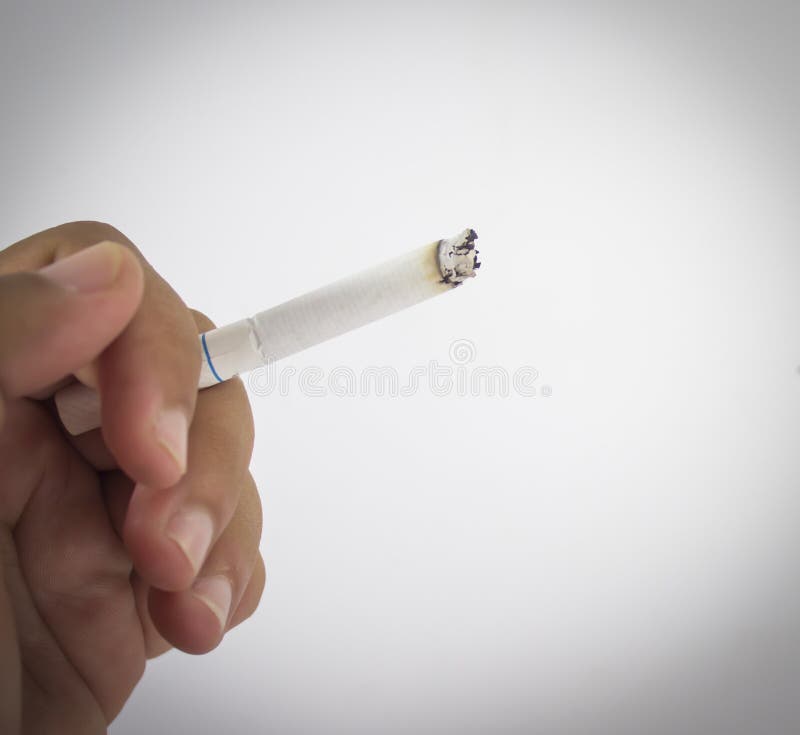Cigarette stock image. Image of stop, holding, hand, smoke - 64651567