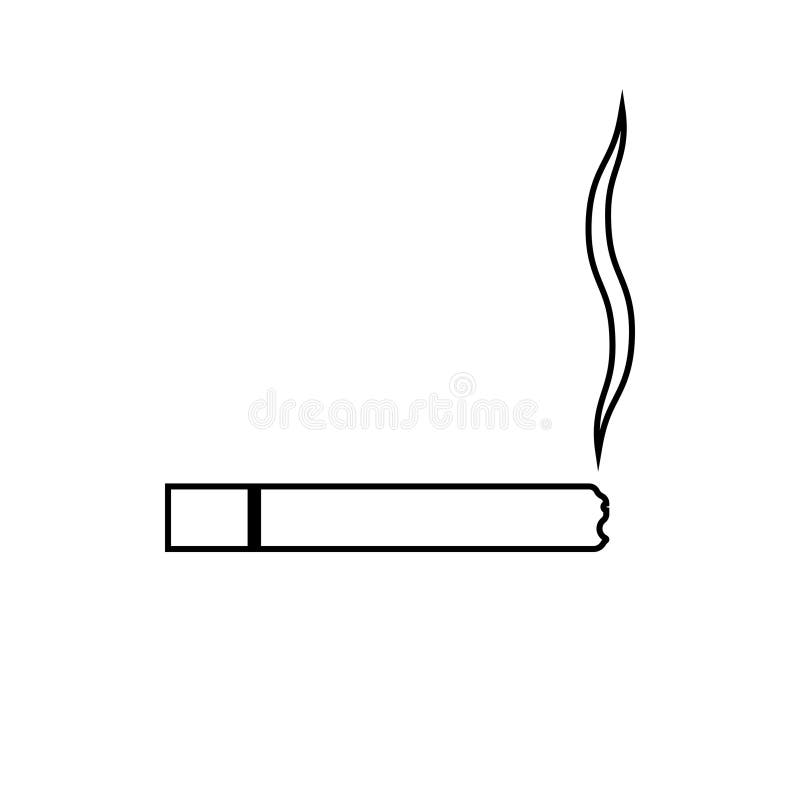 Cigarette icon vector stock vector. Illustration of abstain - 281936454