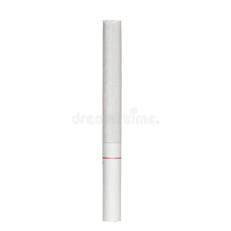 Cigarette Isolated on White Stock Photo - Image of nicotine, risk: 9869336