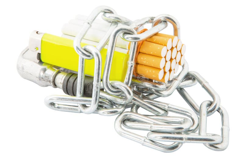 Cigarette, Lighter and Chains III Stock Photo - Image of fluid, concept ...