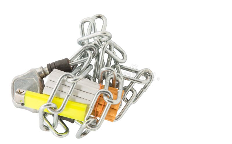Cigarette, Lighter and Chains VI Stock Image - Image of chain, lock ...