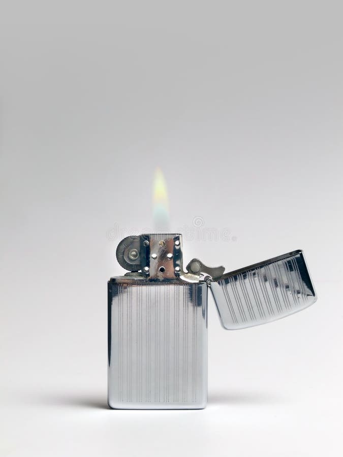 Lit Gas Cigarette Lighter Picture. Image: 3615809
