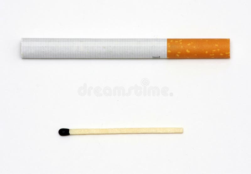 Cigarette and match stock image. Image of sign, cigarette - 4502015