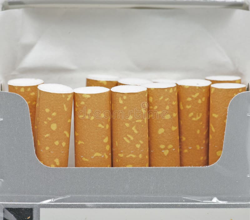 Cigarette Pack Detail stock image. Image of smoke, filter - 7721135