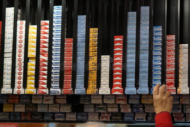Cigarette packs editorial stock photo. Image of cigarettes - 107815173