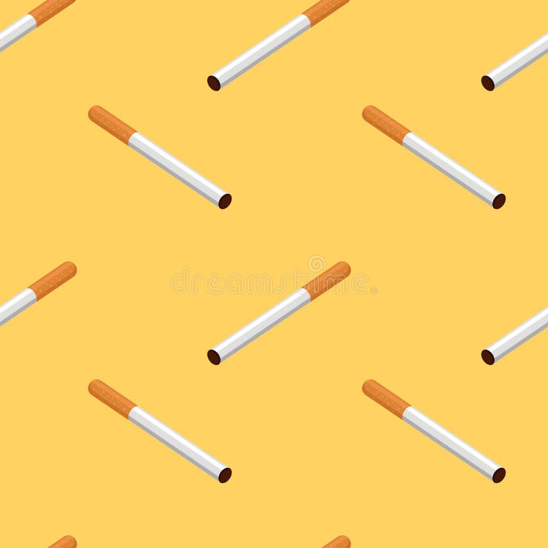 Cigarette Seamless Background Stock Illustration - Illustration of ...