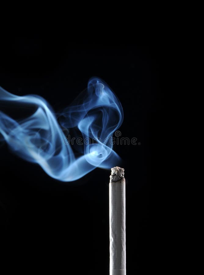 Cigarette smoke stock photo. Image of abstract, habit - 20025922