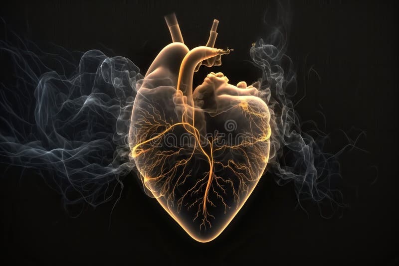 Cigarette Smoke in the Shape of a Heart , Created with Generative AI ...