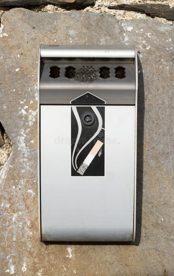 Cigarette smoking bins stock photo. Image of metal, trash - 58196892