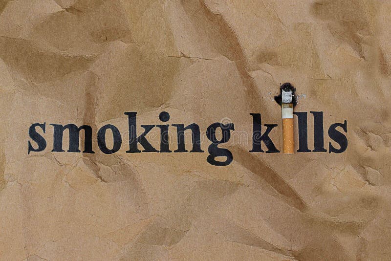 Cigarette or Smoking Kills stock photo. Image of objects - 46938724