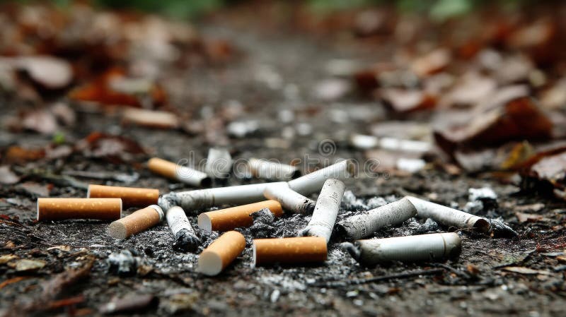 Cigarette Trail Transforms into a Barcode Symbolizing the Consequences ...