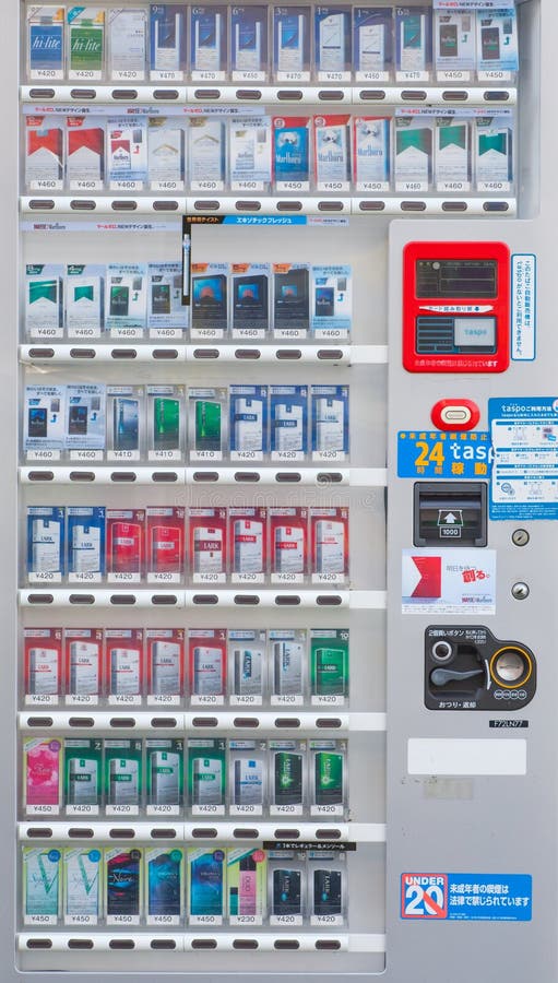 Cigarette vending machine editorial stock image. Image of sell - 52601319