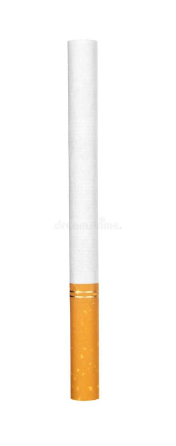 Cigarette on white stock photo. Image of tobacco, nicotine - 18331192