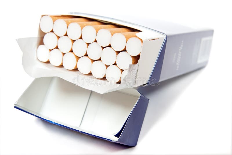 Cigarette pack stock image. Image of habit, cigarettes - 29389535