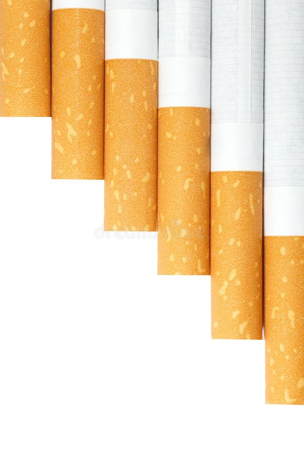 Tabac En Cigarettes Avec Un Filtre Brun Image stock - Image du ...