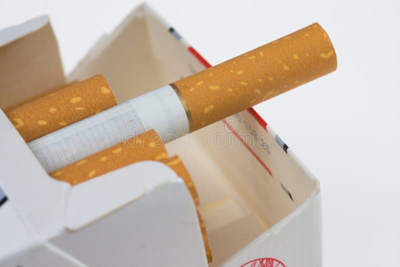 Cigarettes in box stock photo. Image of lifestyle, abuse - 7361888