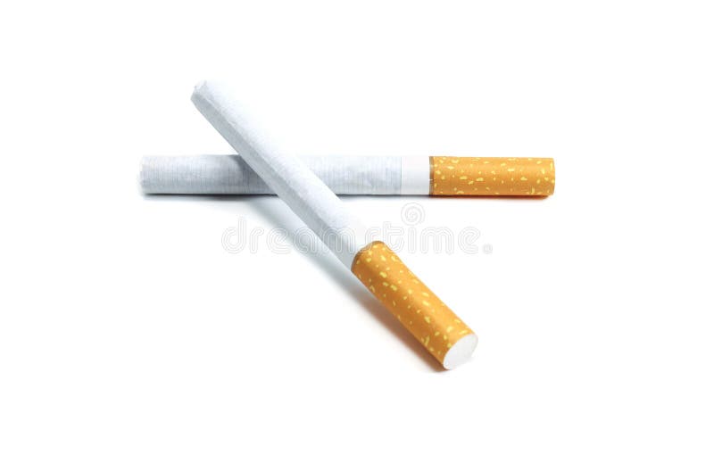 Cigarettes without Filter in an Open Pack Stock Photo - Image of habit ...