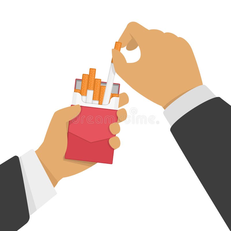Hand Holding Cigarette Stock Illustrations – 325 Hand Holding Cigarette ...