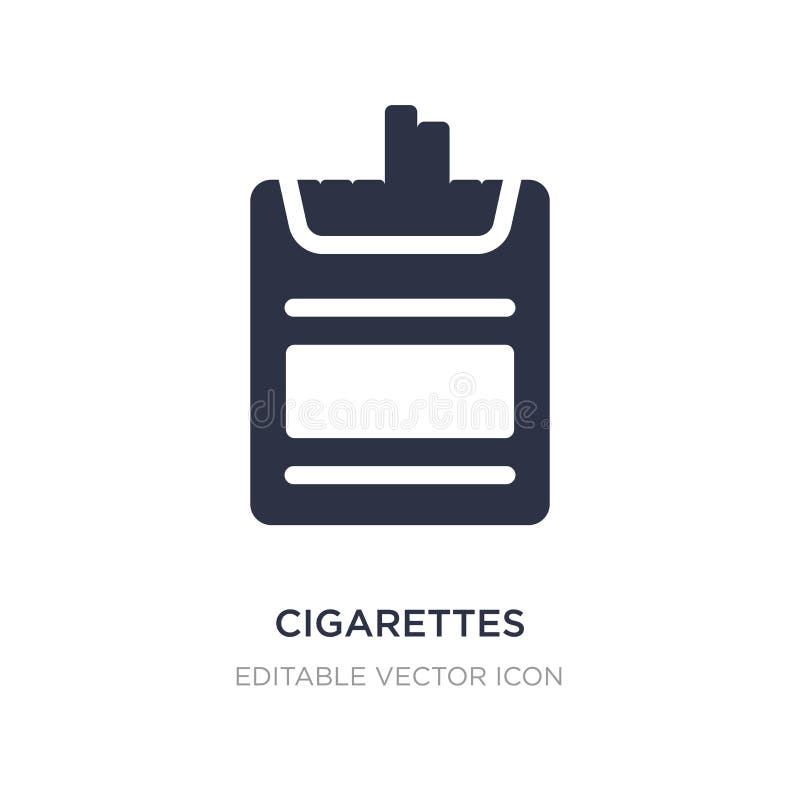 Cigarettes Icon on White Background. Simple Element Illustration from ...