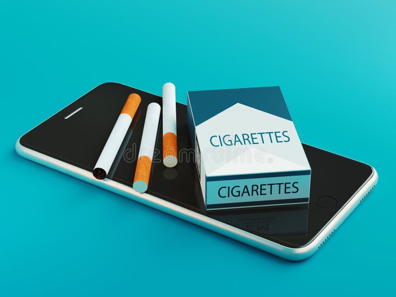 Mobile Cigarettes Stock Illustrations – 132 Mobile Cigarettes Stock ...