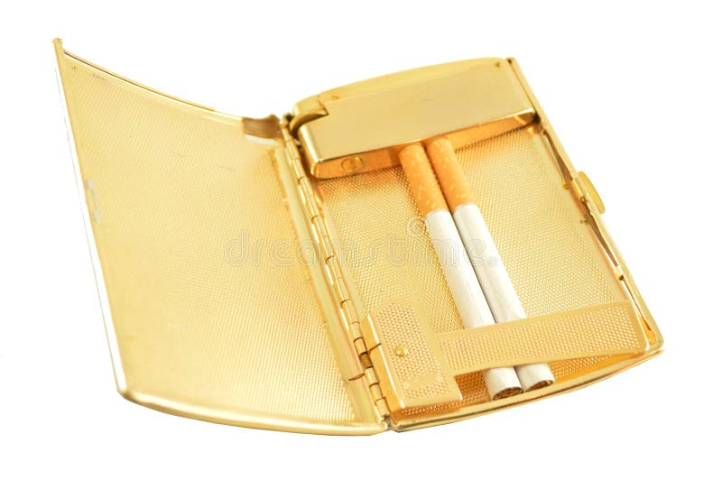 Cigarettes and Tobacco Case Stock Image - Image of isolated, tobacco ...