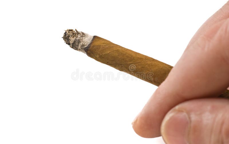 Cigarillo stock image. Image of quits, cough, hand, light - 3370349