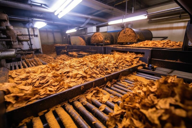 Cigars in Various Stages of Production Process Stock Illustration ...