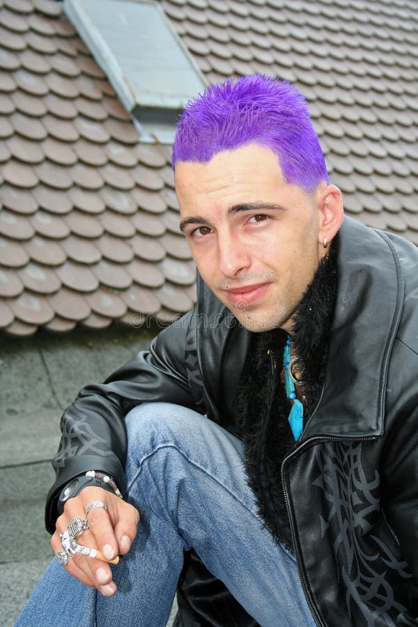 Ciggy stock photo. Image of male, adolescent, purple, coloured - 1331642