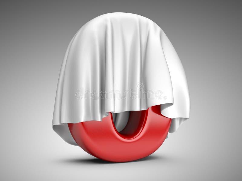 Auto Met Een Rode Doek Wordt Behandeld Die Stock Illustratie ...