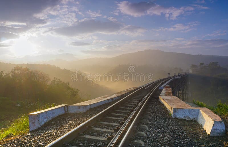 Cikubang Bridge in the Morning Stock Image - Image of bridge, cikubang ...