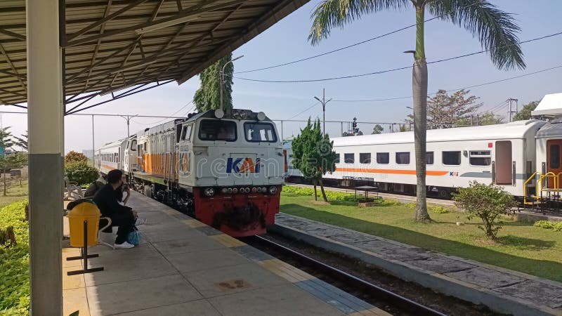 Cikuray Train, Bandung editorial stock photo. Image of passenger ...