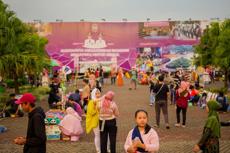 Spectators Watching a Performance at the Carnival Editorial Stock Image ...