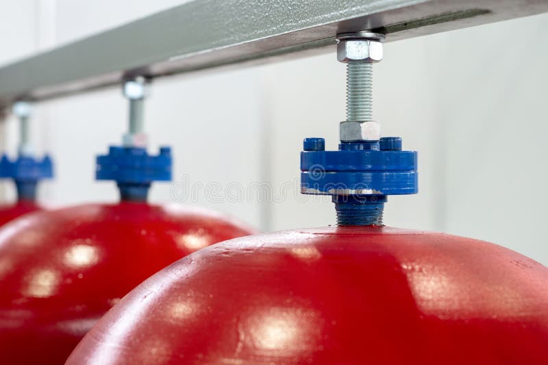 Cilindros Para El Gas Comprimido Imagen de archivo - Imagen de equipo ...