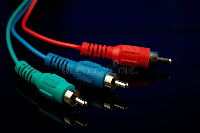 Component cable connection stock photo. Image of colorful - 17416274