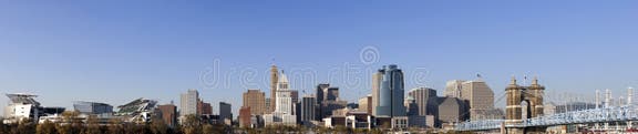 Cincinnati stock image. Image of skyline, panoramic, waterfront - 9767509