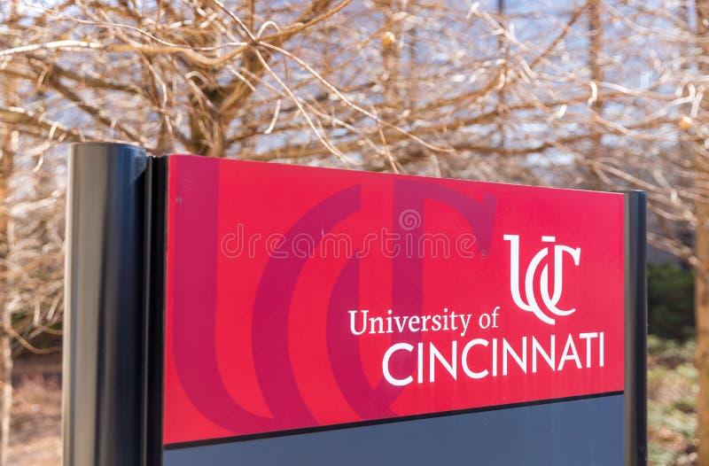 University of Cincinnati Sign in Cincinnati, OH Editorial Image - Image ...