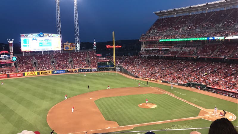 Cincinnati Reds editorial stock photo. Image of ballpark - 96274933