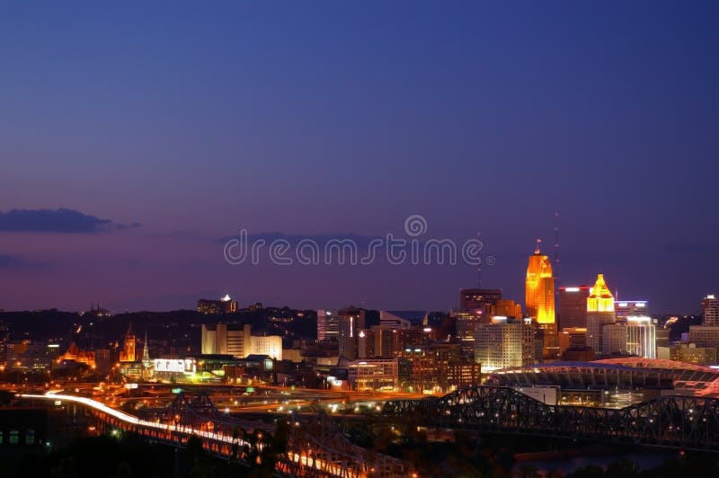 Cincinnati Skyline stock image. Image of ohio, horizon - 3460529