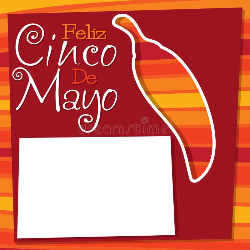 Cinco De Mayo cut out card stock vector. Illustration of invitation ...