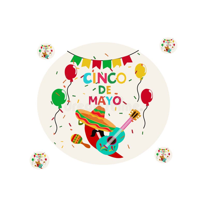 Cinco De Mayo 5 De Mayo Free Vector Stock Vector - Illustration of logo ...