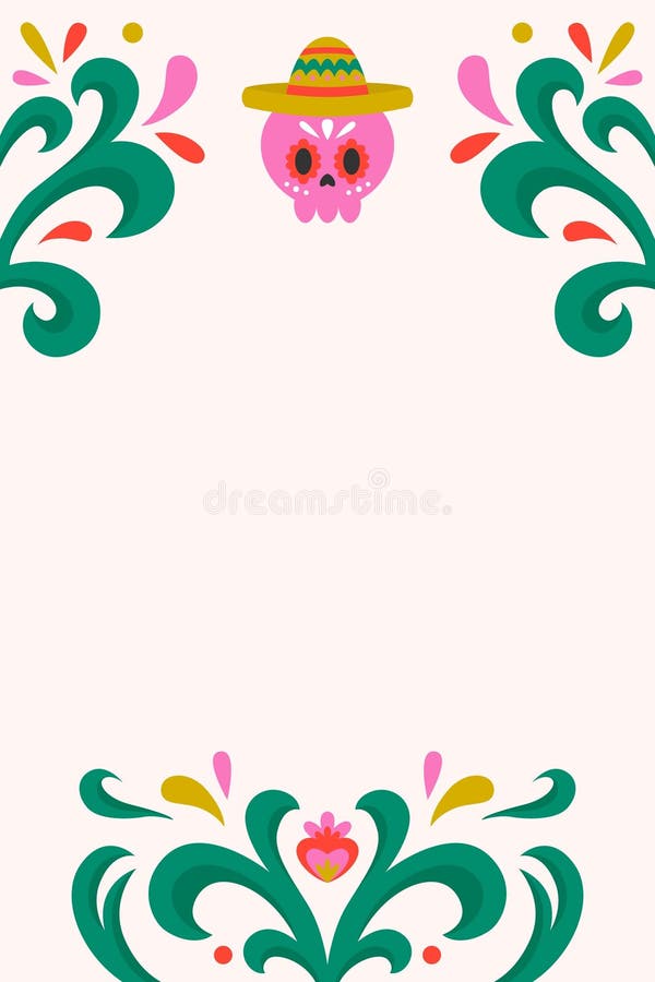 Cinco De Mayo Poster Vertical Border Background Stock Vector ...