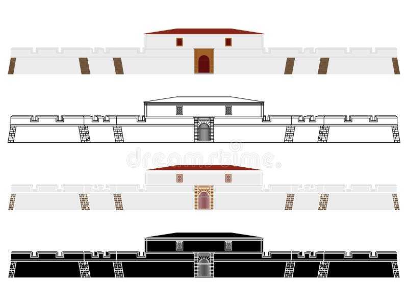 Cinco Puntos Fuertes En Recife Brasil Ilustración del Vector ...