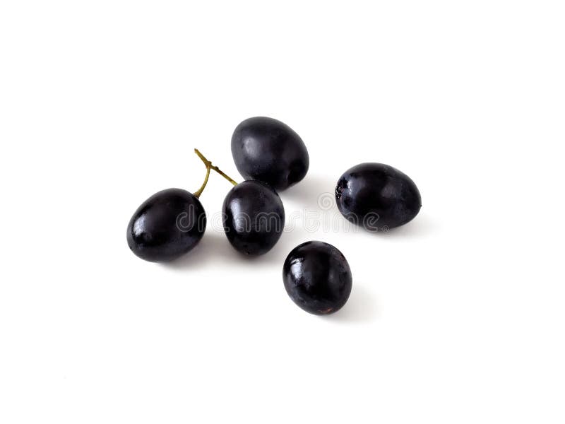 Cinco uvas negras foto de archivo. Imagen de uvas, delicioso - 163123364