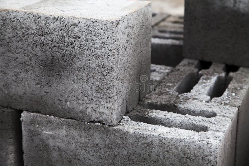 Cinder Blocks stock image. Image of work, concrete, cinder - 5758361